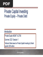 CFA Private Equity Certificate Factsheet | PDF | Private Equity | Equity (Finance)