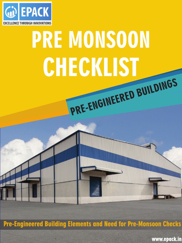 Pre-Monsoon-Checklist-for-Pre-Engineered-Building - EPACK PEB | PDF ...