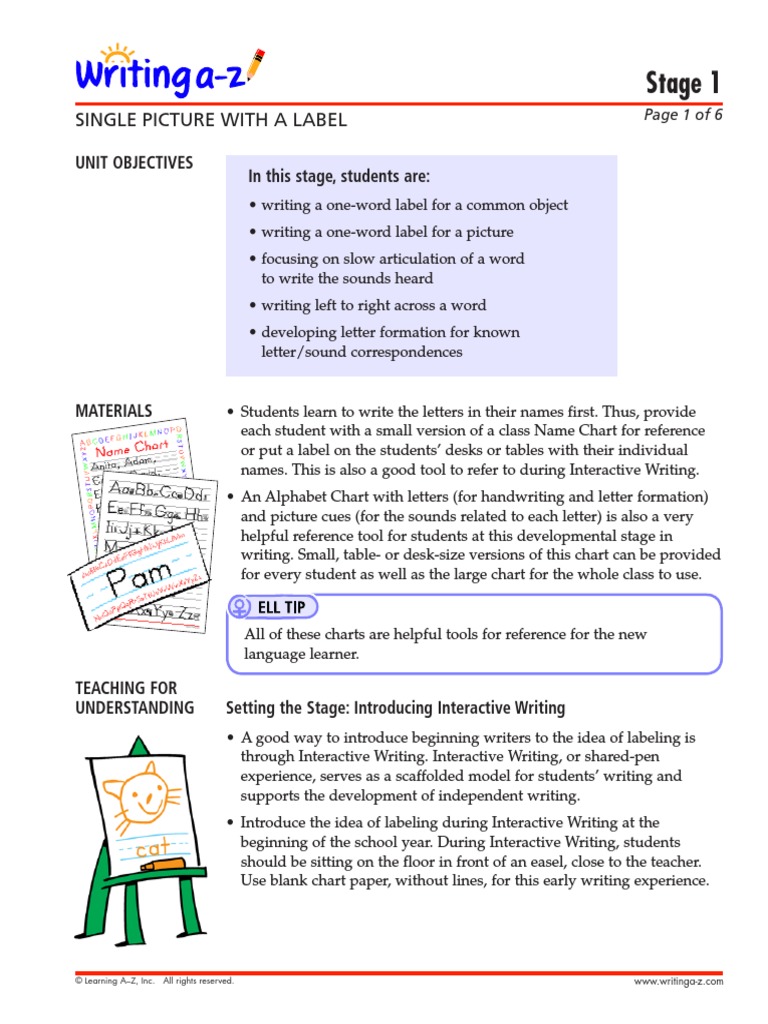 Sample Emergent Writing Lesson | PDF | Word | Writing