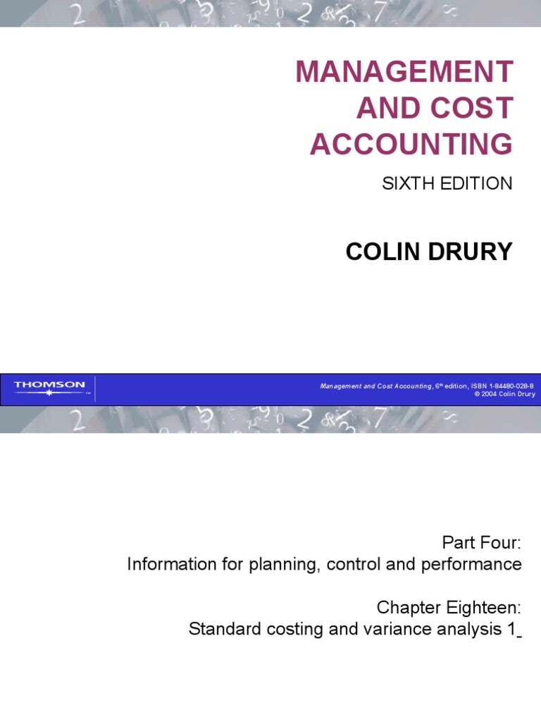 Management and Cost Accounting: Colin Drury | PDF | Cost Accounting ...