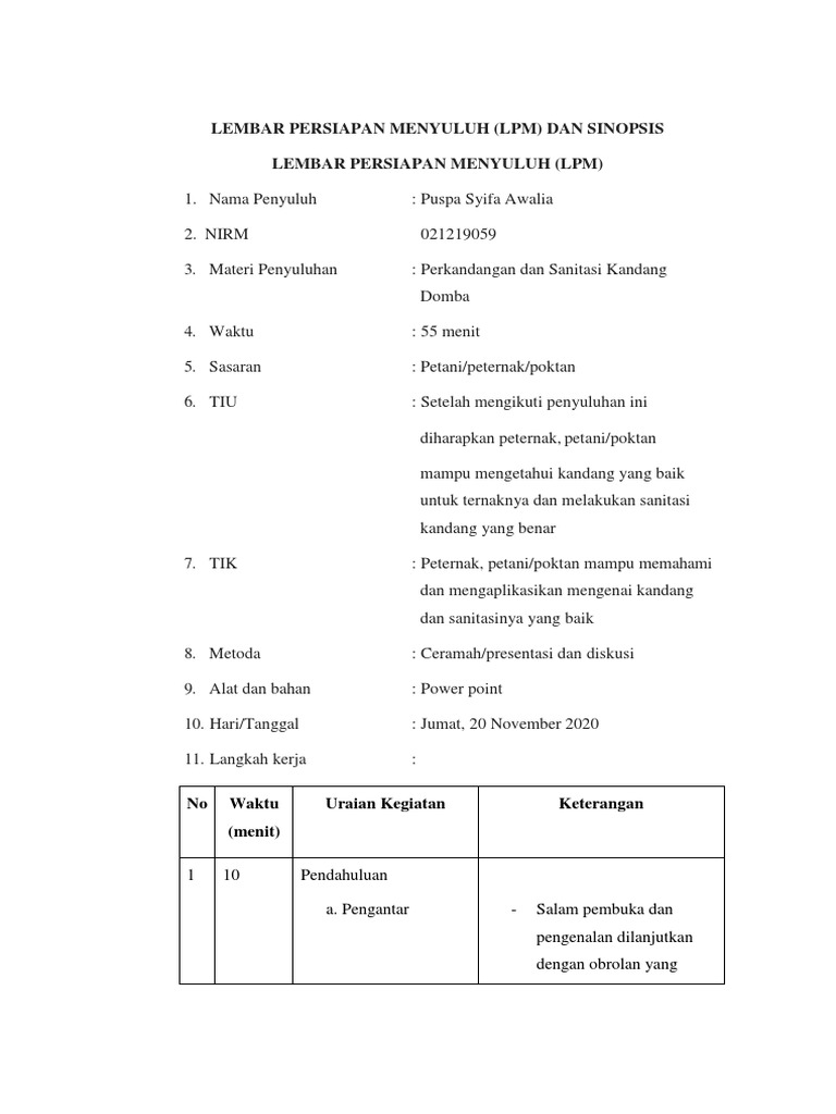 059 Puspa Syifa A, LPM | PDF