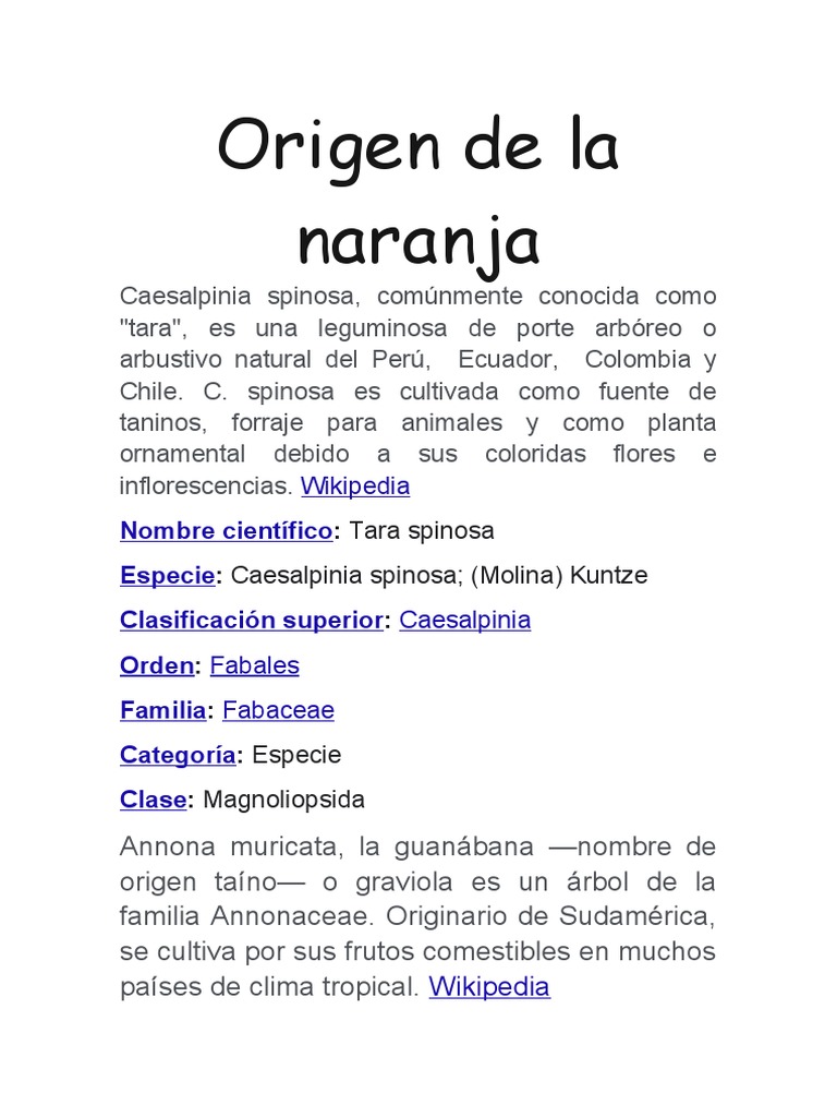 Tara | PDF | Botánica | Frutas comestibles