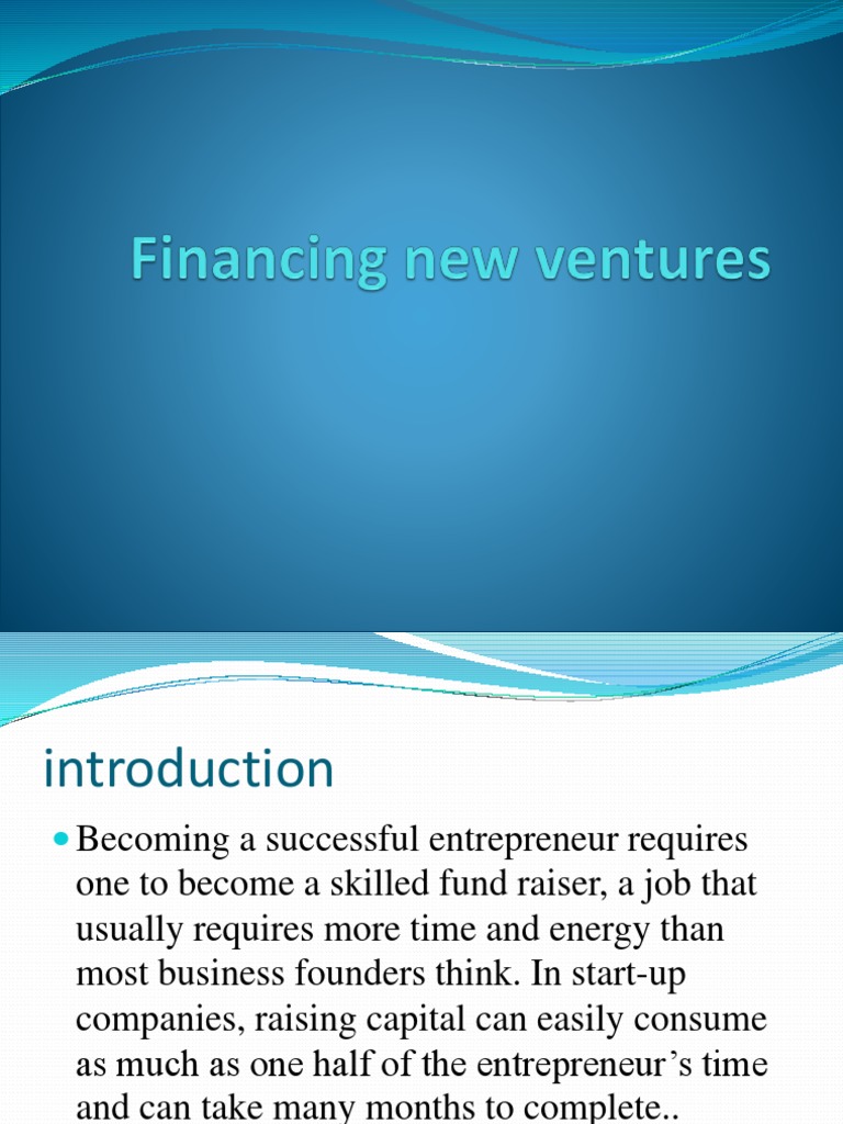 Financing New Ventures | Download Free PDF | Corporate Finance ...