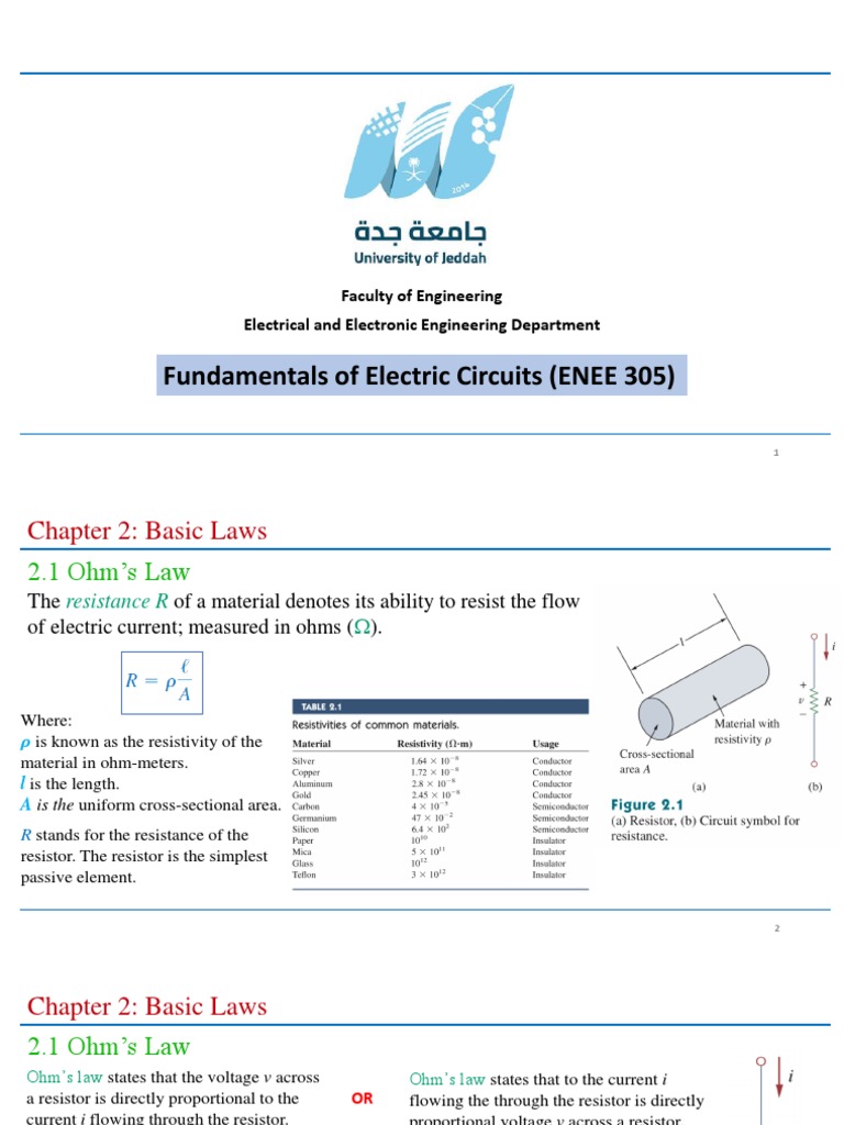 Fundamental of Electrical Circuits Lecture-3 | PDF | Electrical Network ...