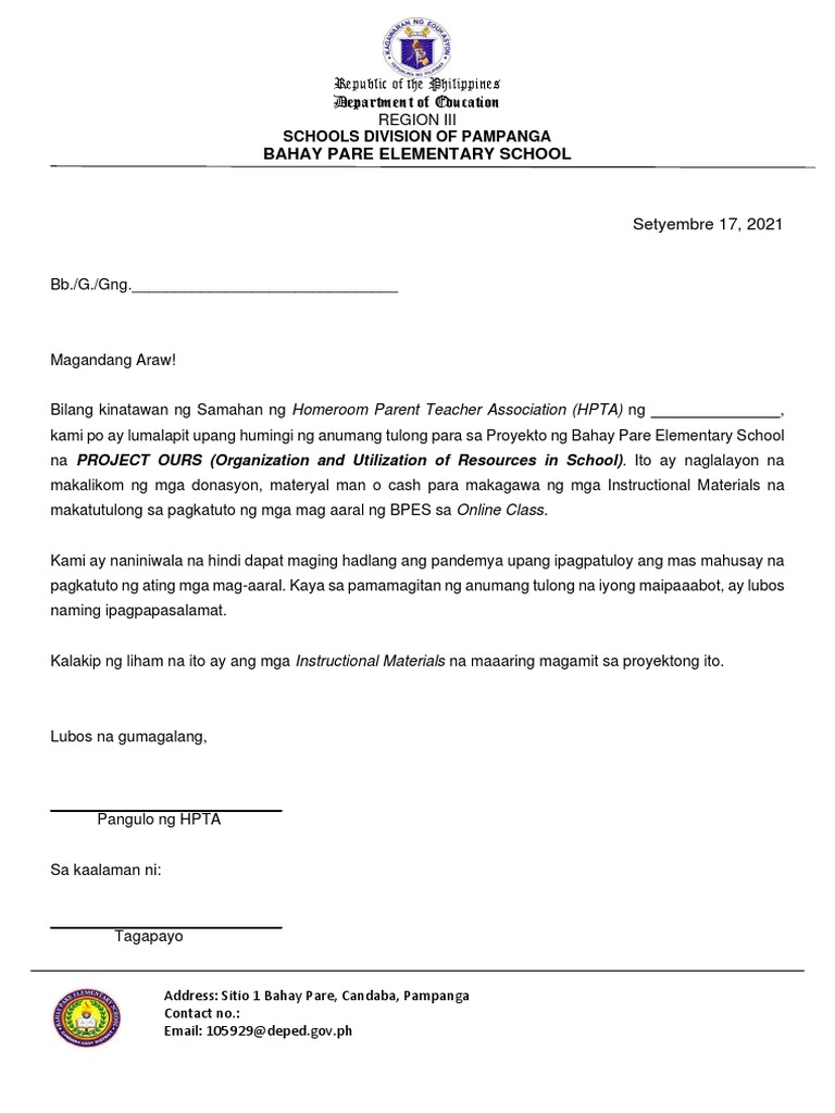 Solicitation Letter | PDF