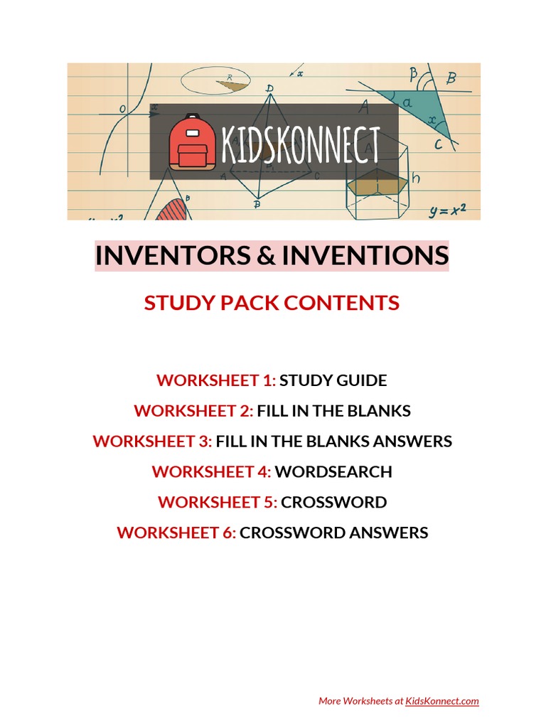 Inventors and Inventions Study Pack | PDF | Invention | Patent