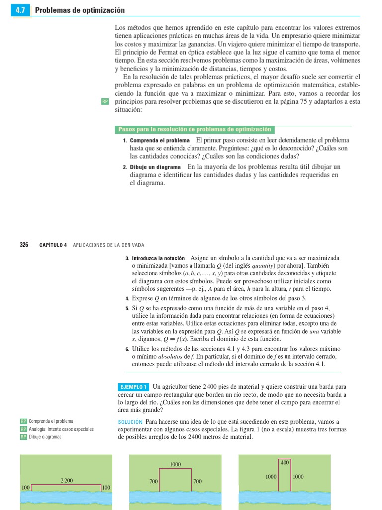 21 Problemas de Optimizacion | PDF | Optimización Matemática | Derivado