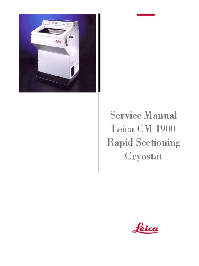Leica Cm1900 Service Manual | PDF