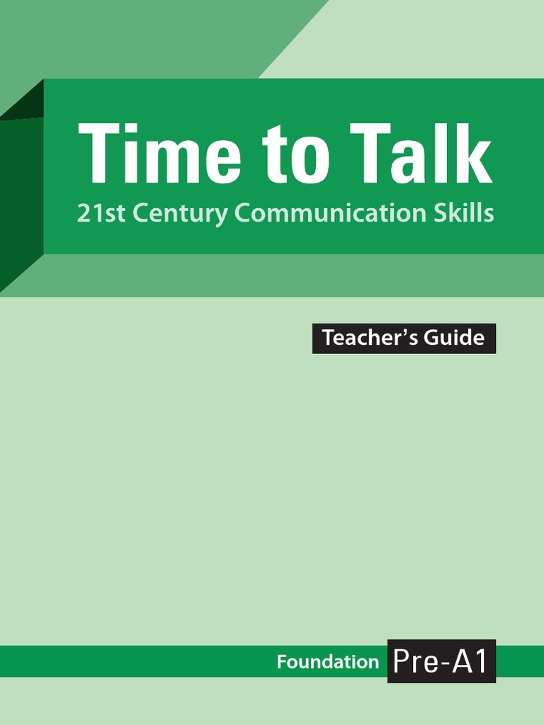 Time to Talk Foundation Pre-A1 Guide | PDF | English Language | Question
