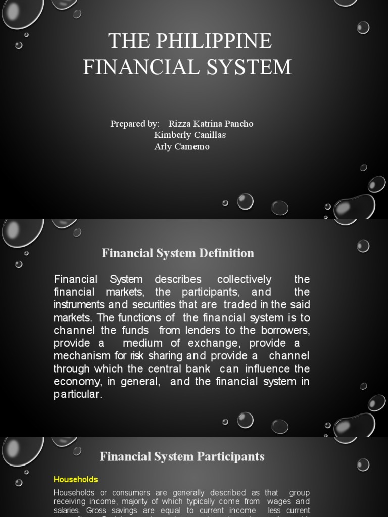 Philippine Financial System Overview | PDF | Banks | Money