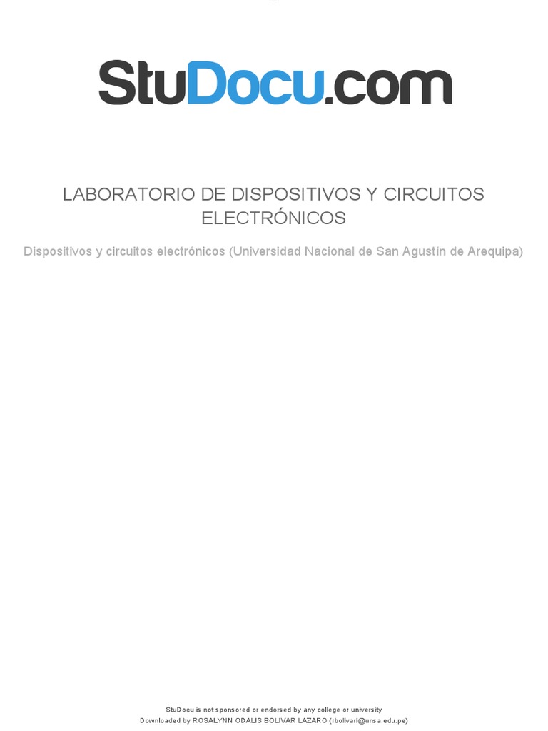Laboratorio de Dispositivos y Circuitos Electronicos | PDF | Diodo | Diodo emisor de luz
