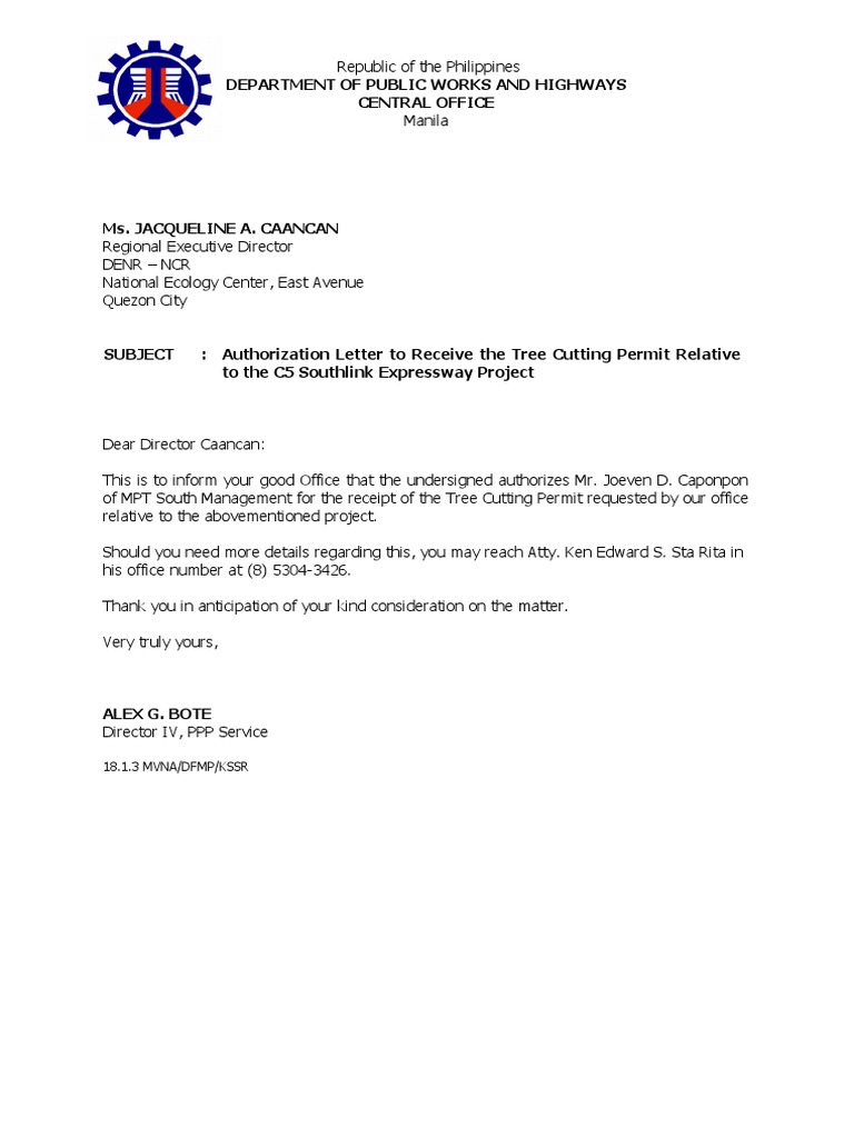 Authorization Letter | PDF