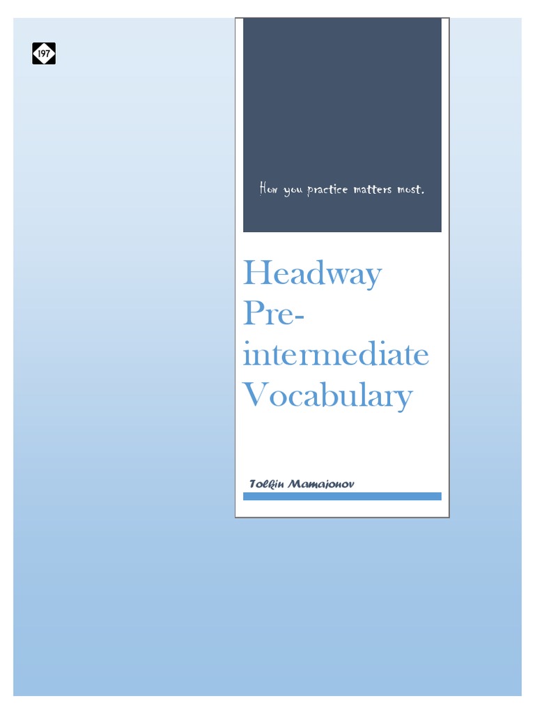 Pre Intermediate Vocabulary | PDF | Calorie | Physical Therapy