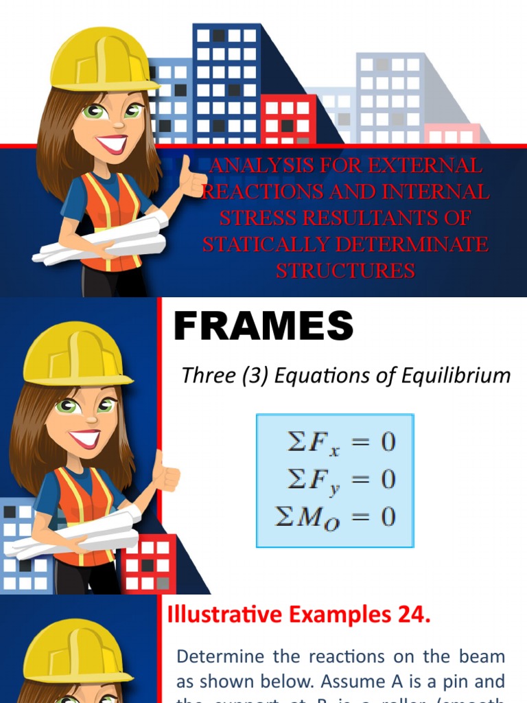 Lesson 2. Statically Determinate Structures - Part 4 Frame Reactions ...