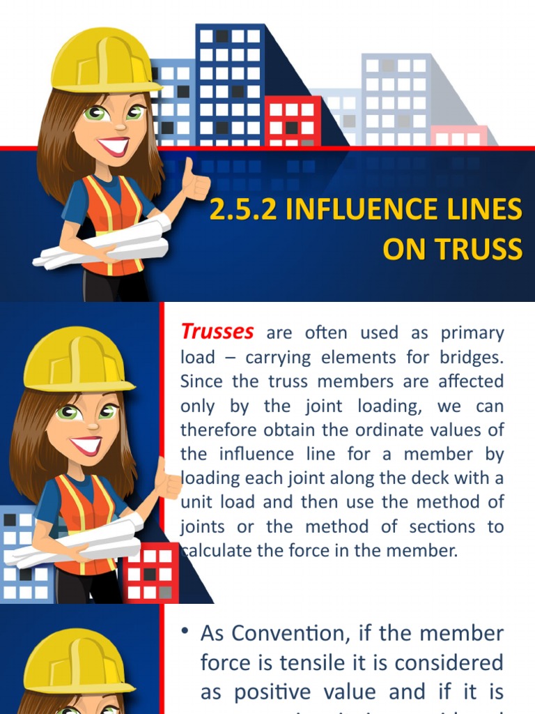 Influence Lines for Trusses Explained | PDF
