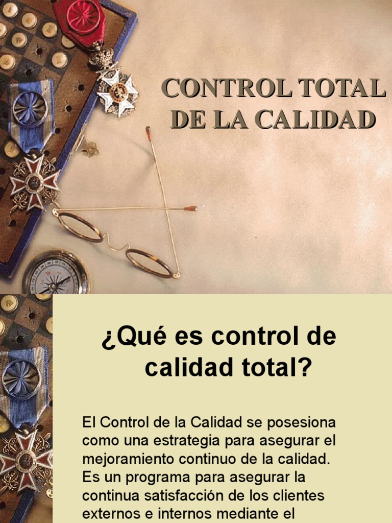 Diapositivas Control Total de La Calidad | PDF | Calidad (comercial ...