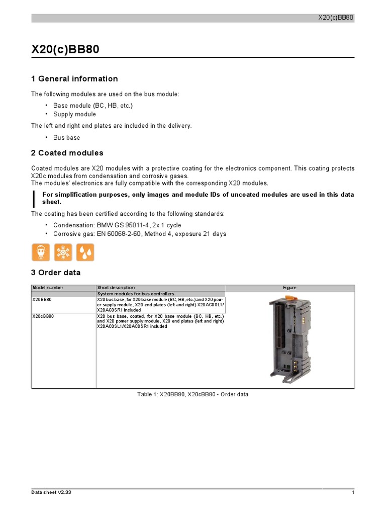 X20 (C) BB80: 1 General Information | PDF | Manufactured Goods ...