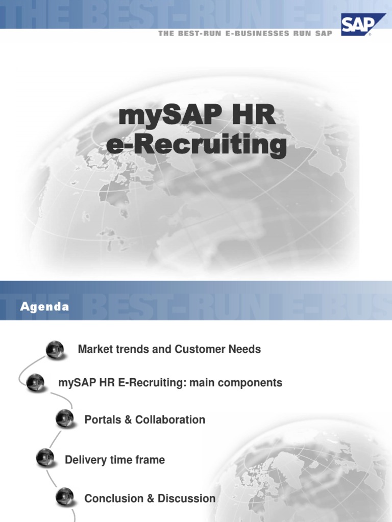My SAP HR E Recruiting | PDF | Recruitment | Economies