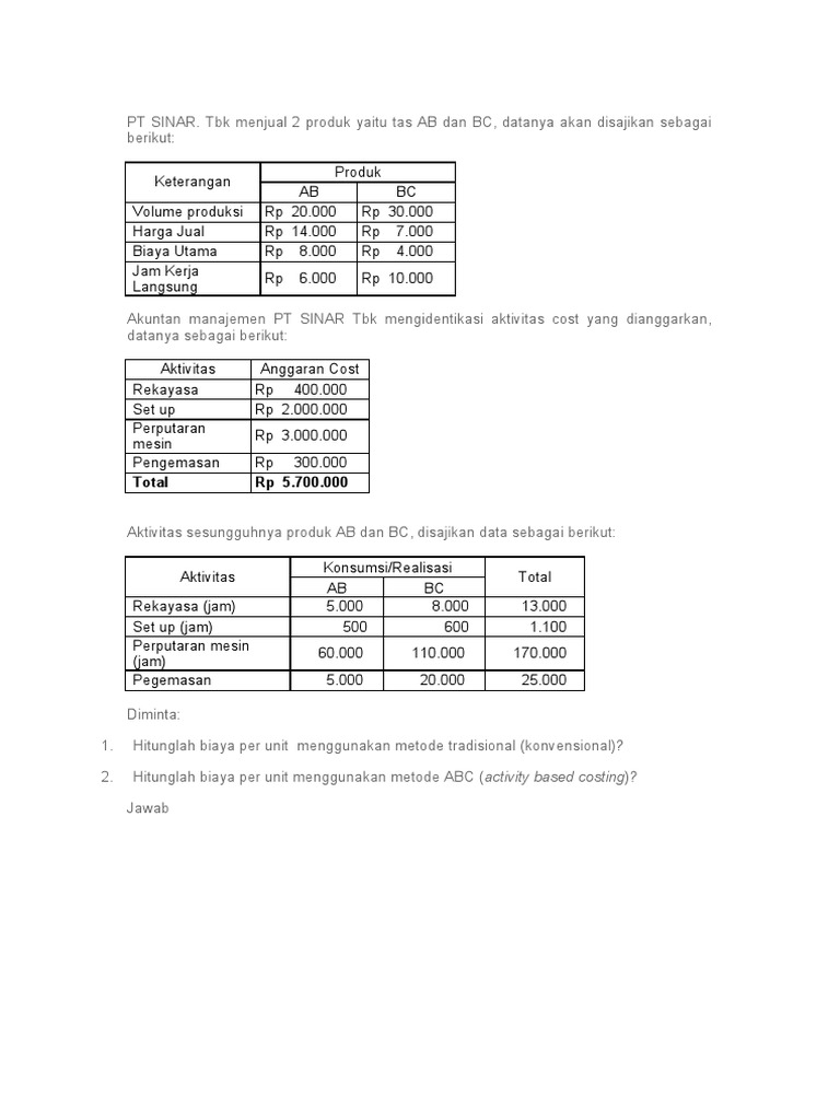 Latihan Soal Abc | PDF