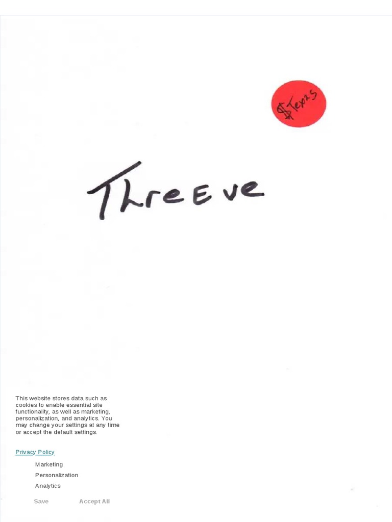 PDF Threeve by Ricky Smith DD | PDF | Http Cookie | Analytics