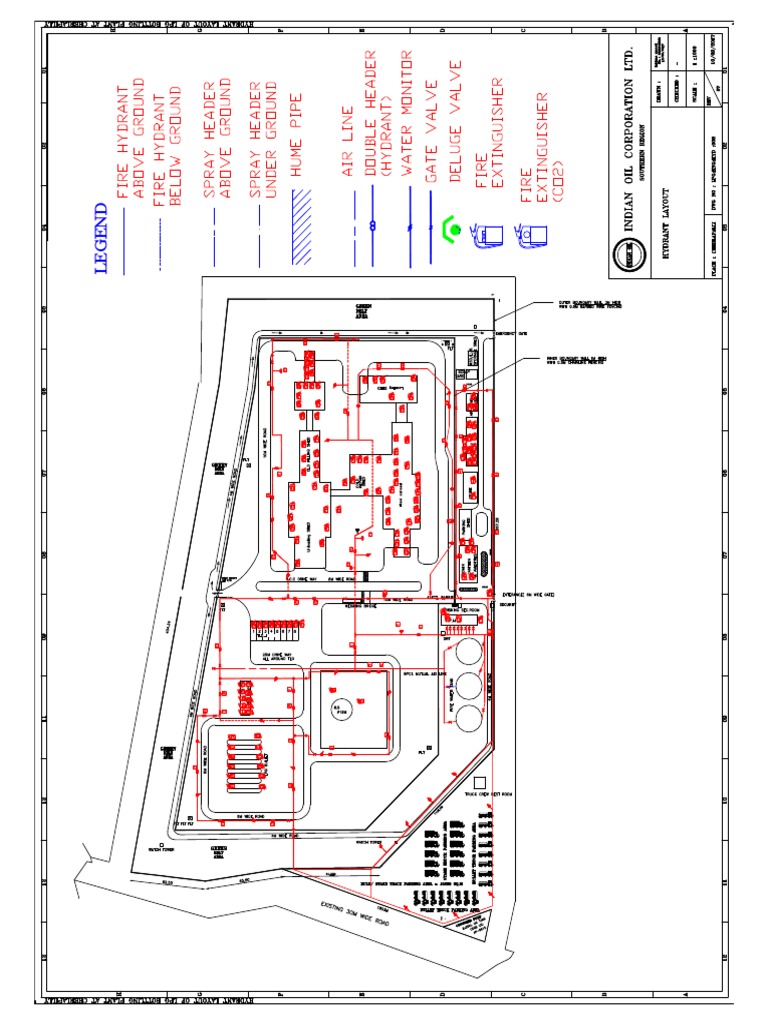 IOC Layout3 Hydrant Layout at LPG Bottling Plant | PDF