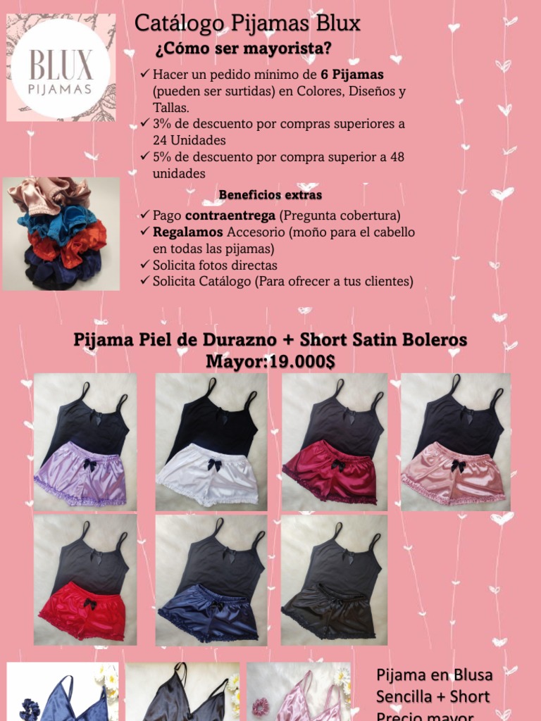 Catálogo Mayorista Pijamas Blux | PDF | Tendencias culturales | Cultura popular y estudios de ...