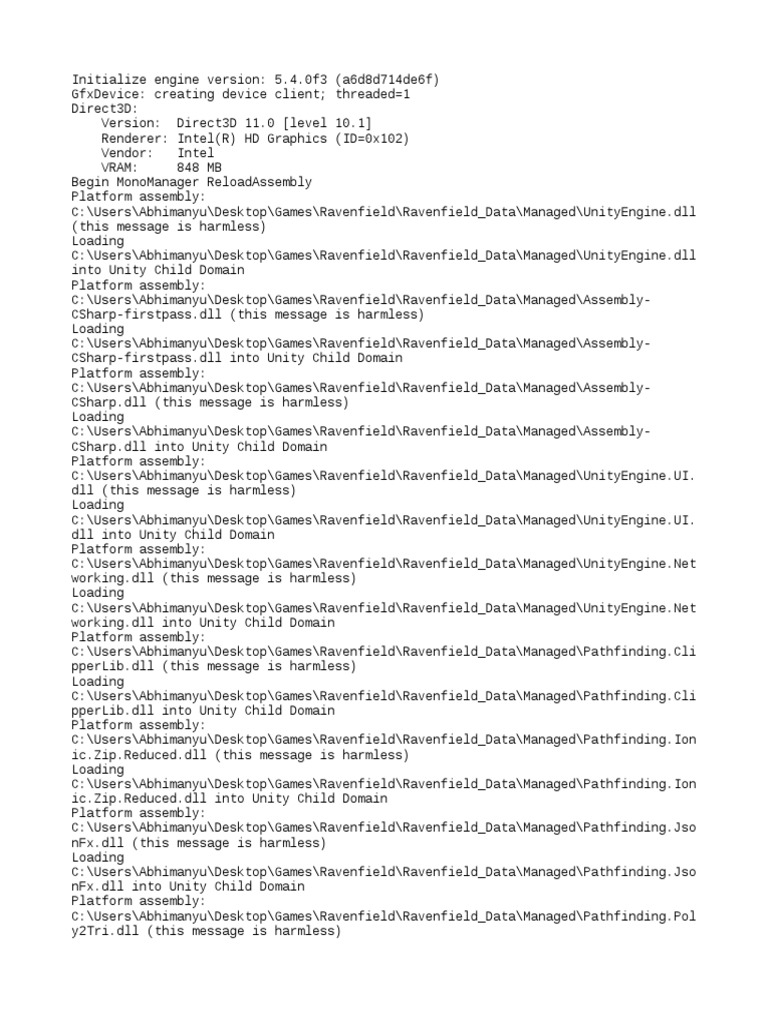 Output Log | PDF | Shader | Computing Platforms