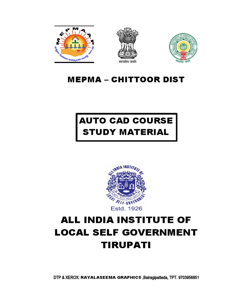 Study Materials for AutoCAD and Computer Hardware & Networking Courses ...