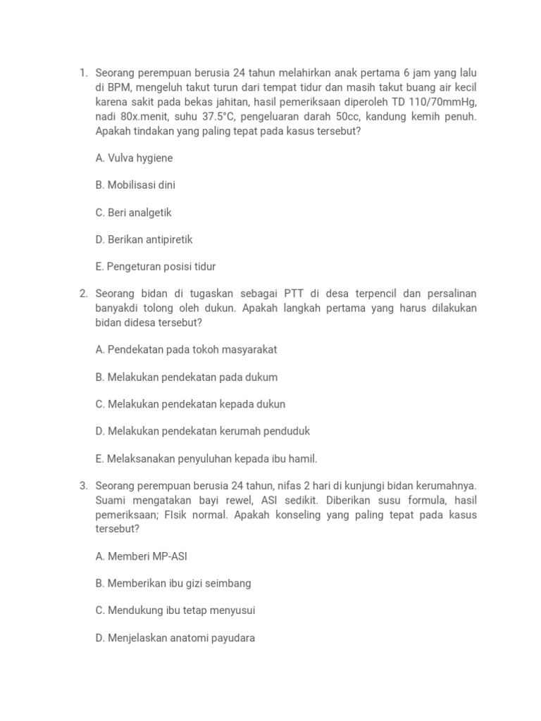 Kumpulan Soal | PDF | Kesehatan Holistik