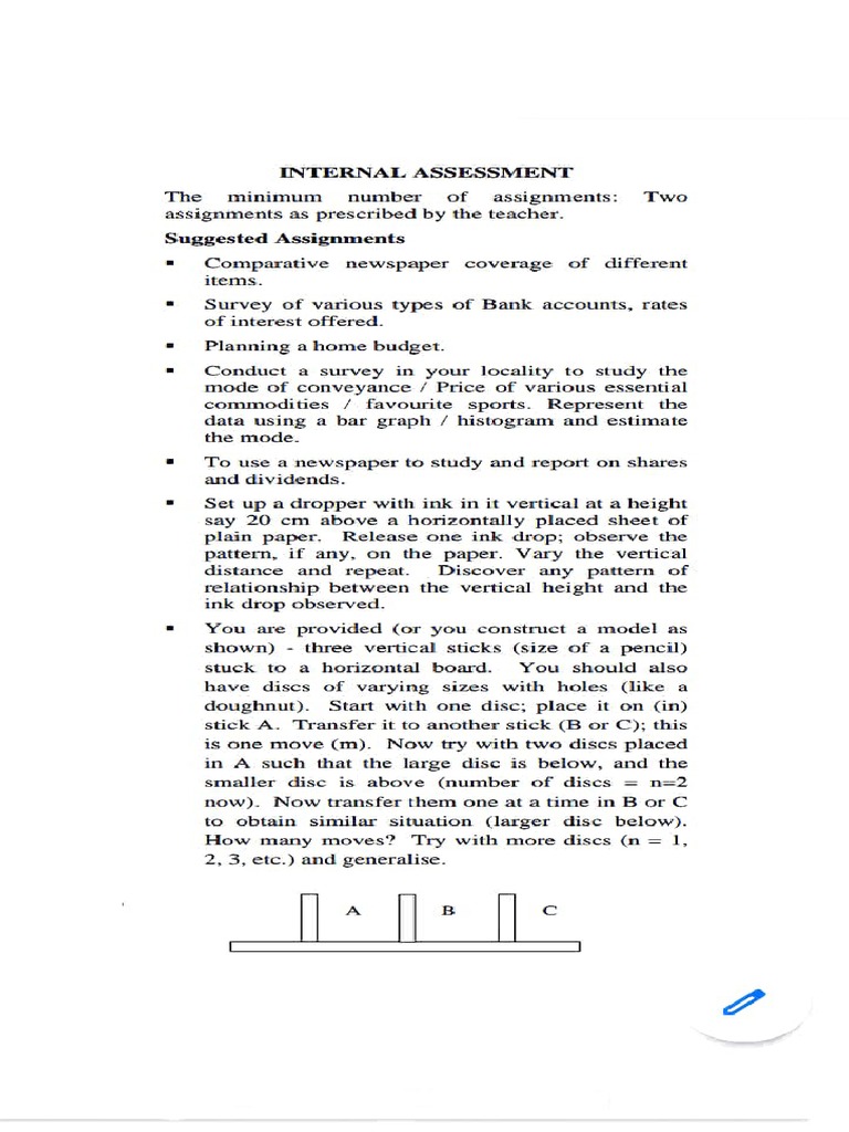 Assessing Internal Assignments: A Collection of Proposed Project Ideas ...