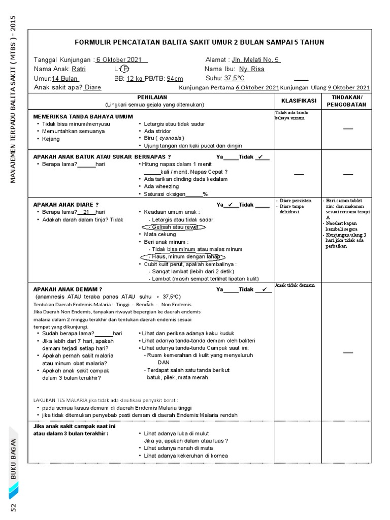 Kelompok 5 (MTBS Kasus 2) | PDF