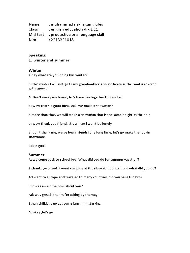 MidTest (Pols) - Muhammad Riski Agung DikE 21 | PDF | Poetry