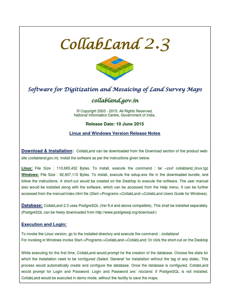 CollabLand 2 3 | PDF | Microsoft Windows | Postgre Sql