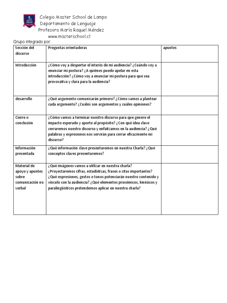 Guion Charla TED | PDF