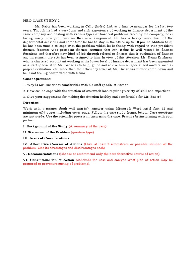 Hbo Case Study 2 | PDF | Career & Growth
