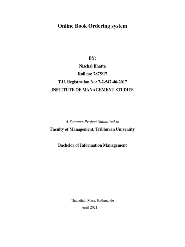 Bim 6th Sem Project Report | PDF | World Wide Web | Internet & Web