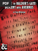 Baldur's Gate - Descent Into Avernus | PDF | Dungeons & Dragons | Gary ...