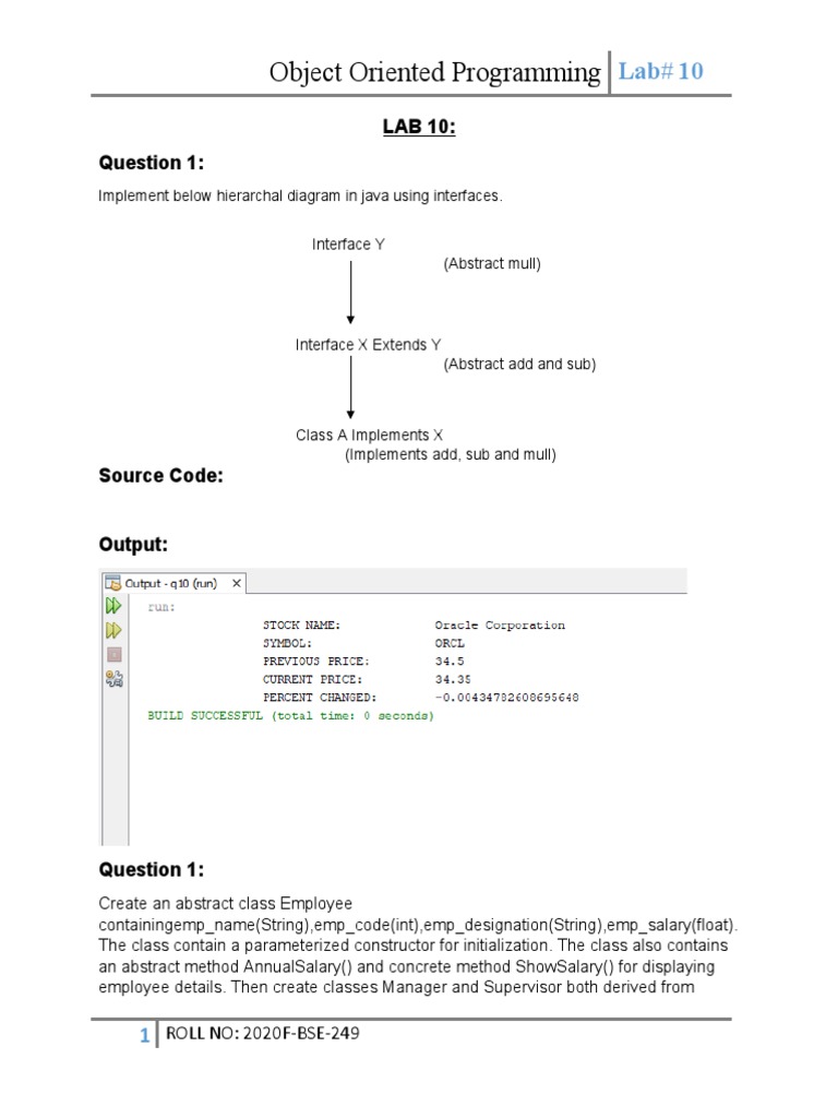 Lab Template Pdf Class Computer Programming Method Computer Programming 0139