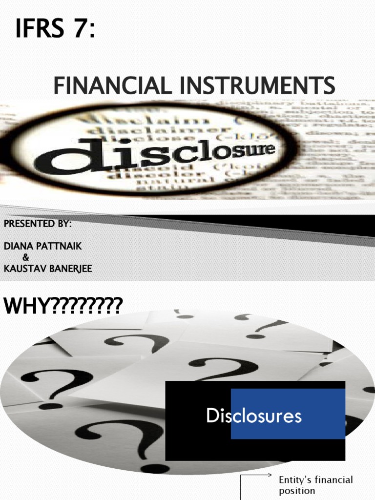 Financial Instruments: Ifrs 7 | PDF | Fair Value | Derivative (Finance)