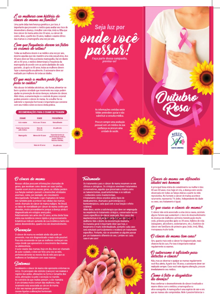 Folder Outubro Rosa | PDF