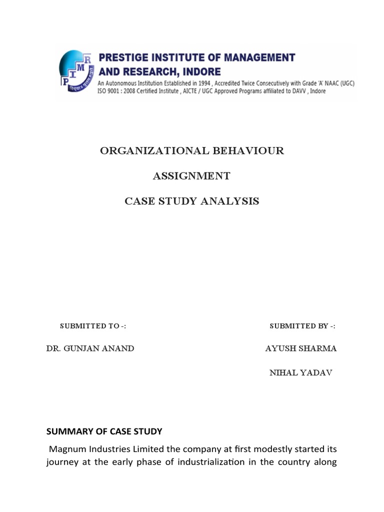 OB Case Study | PDF
