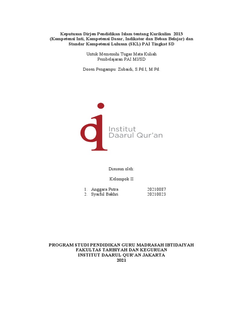 Makalah Pai Kel 2 | PDF