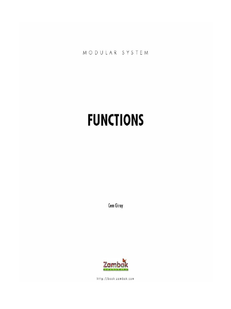 Functions (Zambak) Cem Giray | PDF