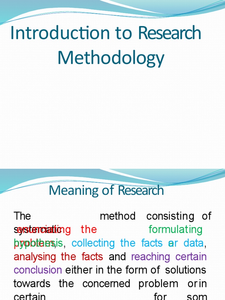 Introduction Research Methodology | PDF | Scientific Method | Knowledge