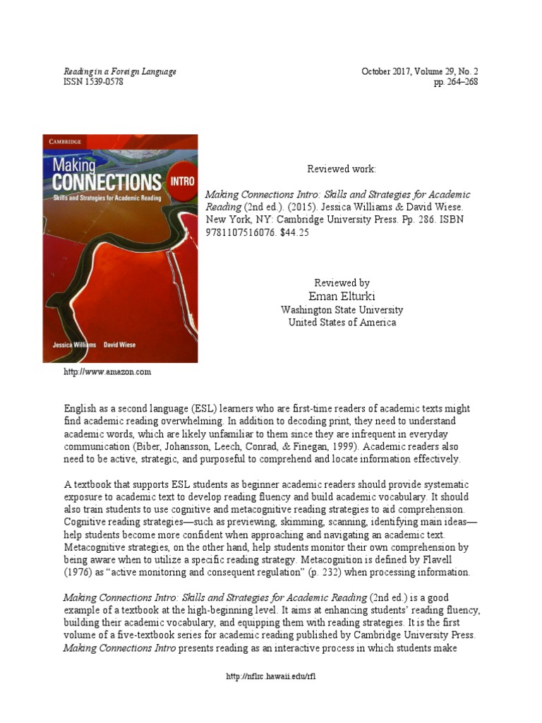Review of Making Connections Intro Textbook | PDF | Reading ...