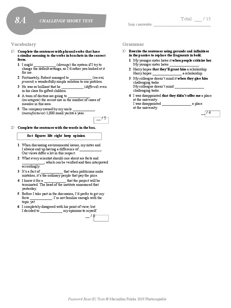 Password Reset B2 CST 8B | PDF | Semantic Units | Linguistic Morphology