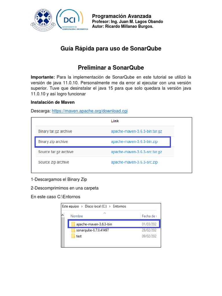 Sonar Qube | PDF | Java (lenguaje de programación) | Informática