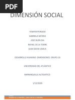 Dimensión Social y su Importancia | PDF | Socialización | Sociedad