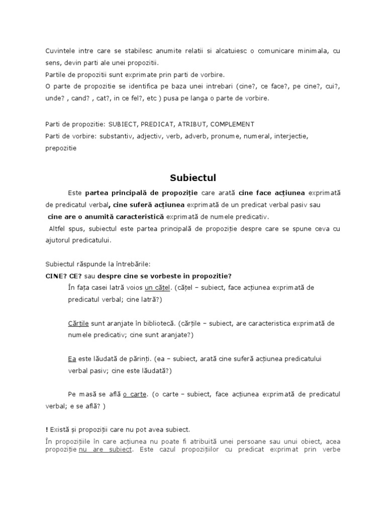 Subiectul | PDF