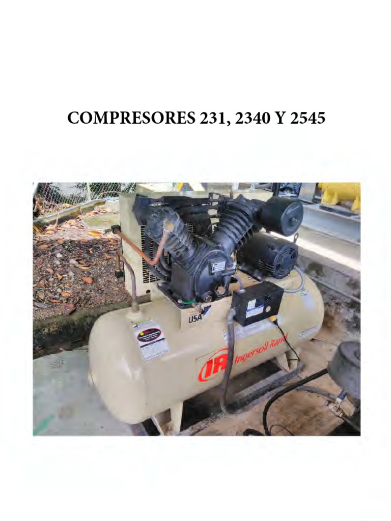 Compresores Modelo 231, 2340, 2545 | PDF | Valve | Pipe (Fluid Conveyance)